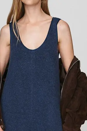 Anthropologie Sleeveless Sweater Midi Dress - Navy