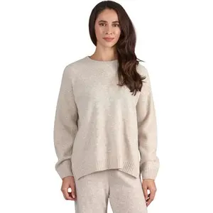 PAUL JAMES Lambswool Drop Shoulder Sweater - Linen