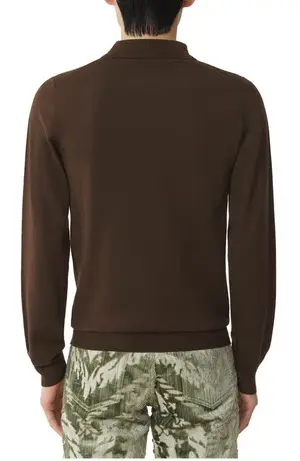 LANVIN Classic Polo Shirt In Merino Wool
