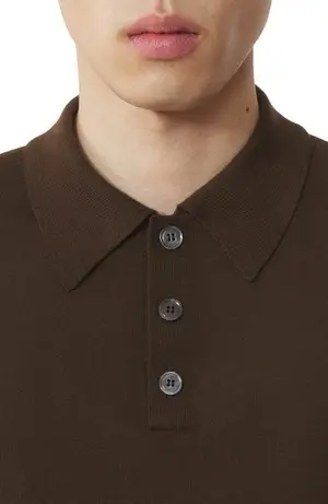LANVIN Classic Polo Shirt In Merino Wool