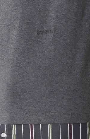 LANVIN Layered T-shirt In Cotton