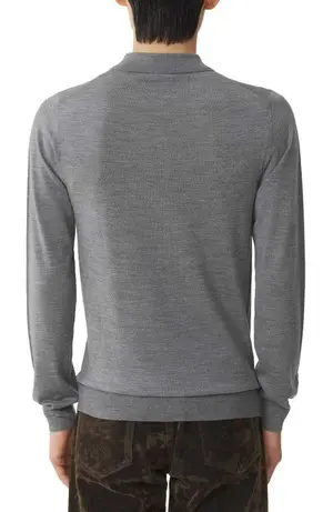 LANVIN Classic Polo Shirt In Merino Wool
