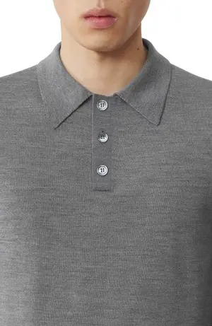 LANVIN Classic Polo Shirt In Merino Wool