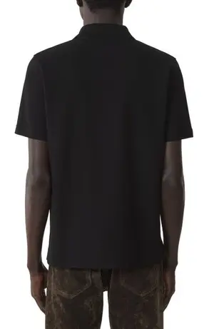 LANVIN Polo Shirt In Pique Cotton