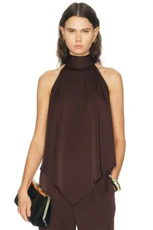 Lapointe Lightweight Satin Hankerchief Top
