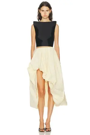 JIL SANDER Sleeveless Floating Shoulder Top