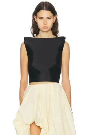 JIL SANDER Sleeveless Floating Shoulder Top