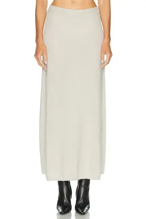 LISA YANG Dolly Skirt In Beige - Oyster