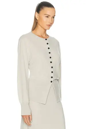 LISA YANG Maven Cardigan In Beige