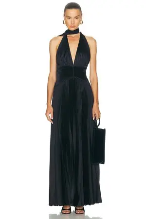 A.L.C. Sabine Gown In Blue - Evening Blue