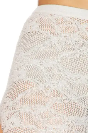 THE ELDER STATESMAN Wide Pointelle Legging - Bone