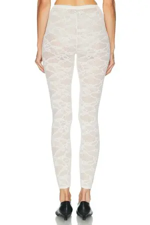 THE ELDER STATESMAN Wide Pointelle Legging