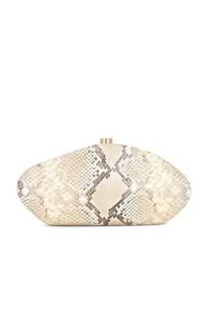 Cult Gaia The Caldera Clutch In Cream