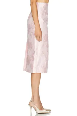 AKNVAS Clarissa Brocade Pencil Skirt