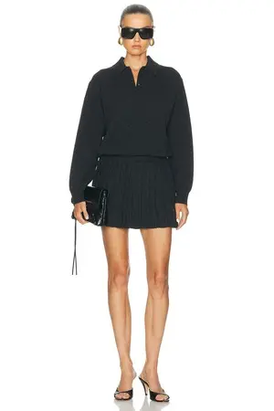 Alexander Wang Long Sleeve Polo Dress