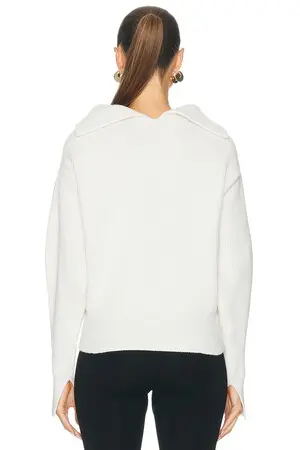 Givenchy High Neck Slashed Sweater - Ivory