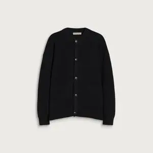 FRIZMWORKS Heavy Wool Round Cardigan Black