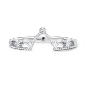 AZURA JEWELRY NEW YORK Sonata Band White Gold Vermeil - Silver