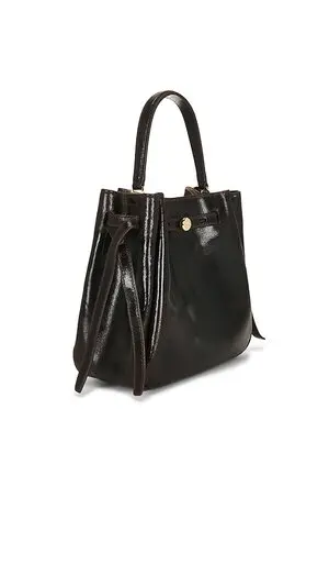 Tory Burch Romy Distressed Bucket Bag In Brown