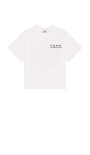 SIEGELMAN STABLE Printed Graphic Crop T-shirt