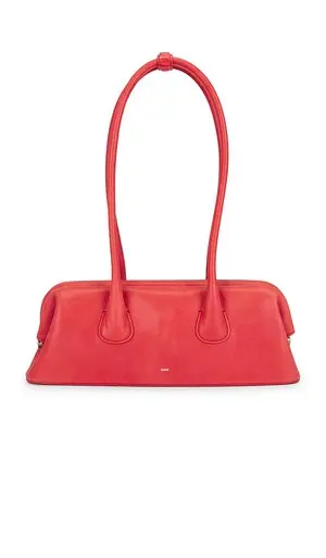 OSOI Boat Wide Mini Shoulder Bag In Red - Aged Red