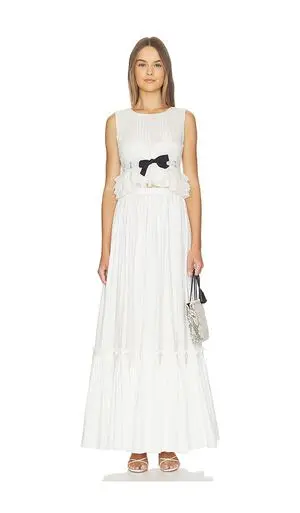 V. CHAPMAN X Kristopher Brock Almeria Top In White