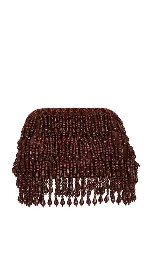 SIMONMILLER Beaded Drop Clutch - Chocolate