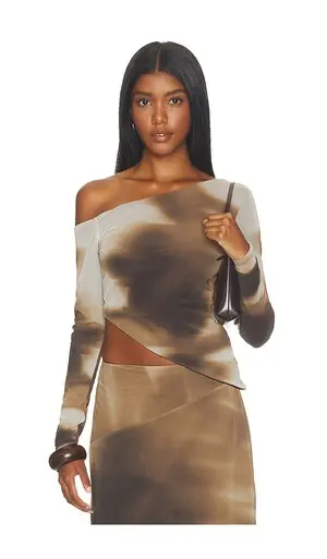 FENERS Mirada Top In Brown - Sand