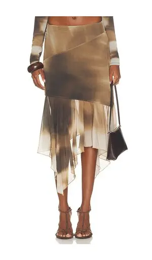 FENERS Mirada Skirt In Brown - Sand