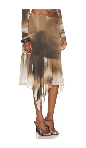 FENERS Mirada Skirt In Brown - Sand