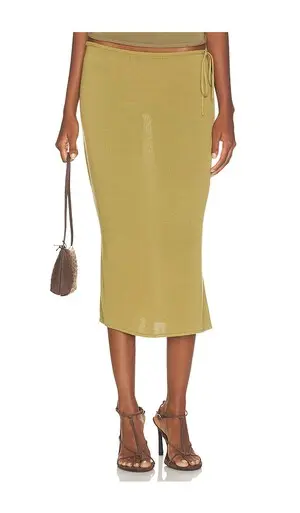 With Jéan Tatum Skirt - Olive