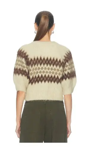 Citizens Of Humanity Molly Puff Sleeve Cardigan In Multi