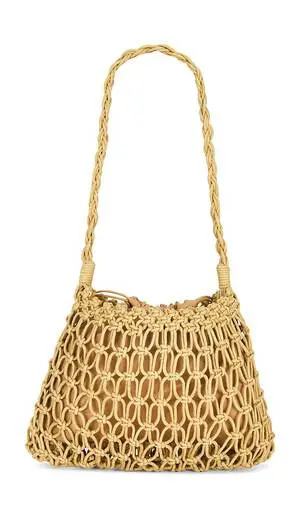 8 Other Reasons Raffia Shoulder Bag In Tan