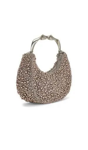 Simkhai Evelyn Twist Top Handle Bag In Metallic