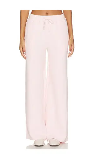 NEGATIVE UNDERWEAR Waffle Knit Track Pant In Pink