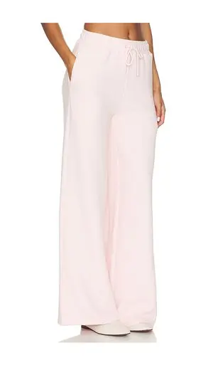 NEGATIVE UNDERWEAR Waffle Knit Track Pant In Pink