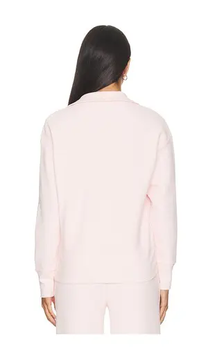 NEGATIVE UNDERWEAR Waffle Knit Pullover In Pink