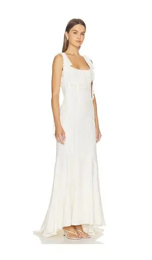 V. CHAPMAN X Kristopher Brock Seville Dress In White