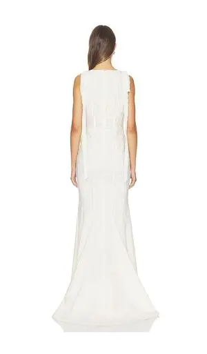 V. CHAPMAN X Kristopher Brock Seville Dress In White