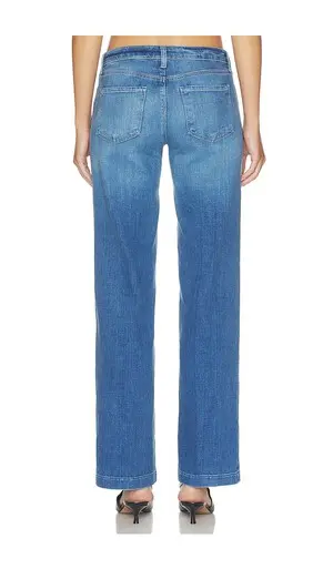 L'Agence Joanne Wide Leg Jean In Blue