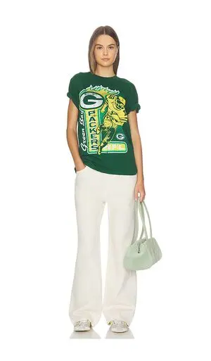 Junk Food Packers City Edition Tee In Dark Green