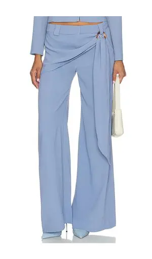 Amanda Uprichard Christano Pants In Blue - Normandy