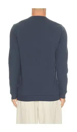 Travis Mathew Varsity Club Crew Sweatshirt In Blue