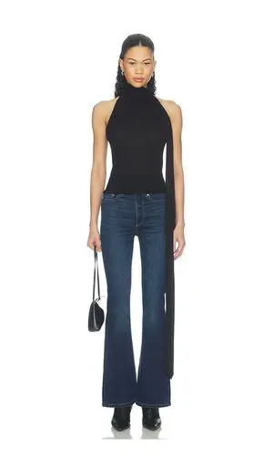 DL1961 Scarf Tie Top - Black