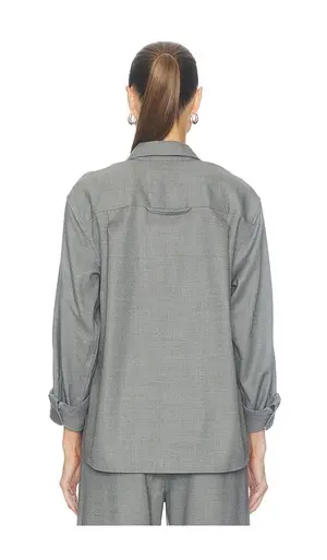 Citizens Of Humanity Kayla Shrunken Shirt In Grey