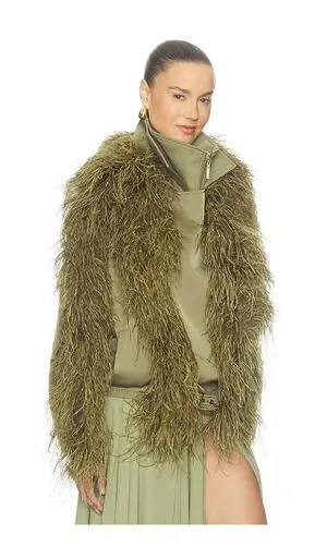 BRONX BANCO Marlowe Feather Bomber Jacket