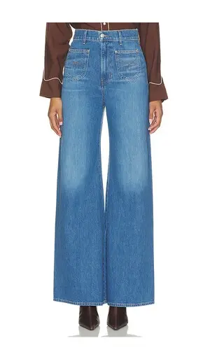 Veronica Beard Grant Western Stitch Jeans In Blue