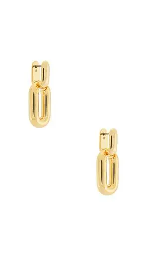 Jenny Bird Puffy Detachable Link Earrings In Metallic - Gold