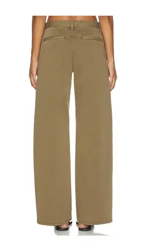 Good American Low Slung Baggy Trouser In Brown