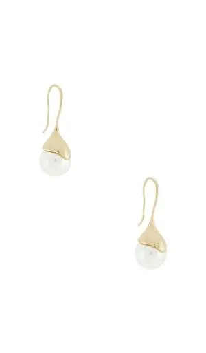Shashi Tulip Pearl Earring - Ivory